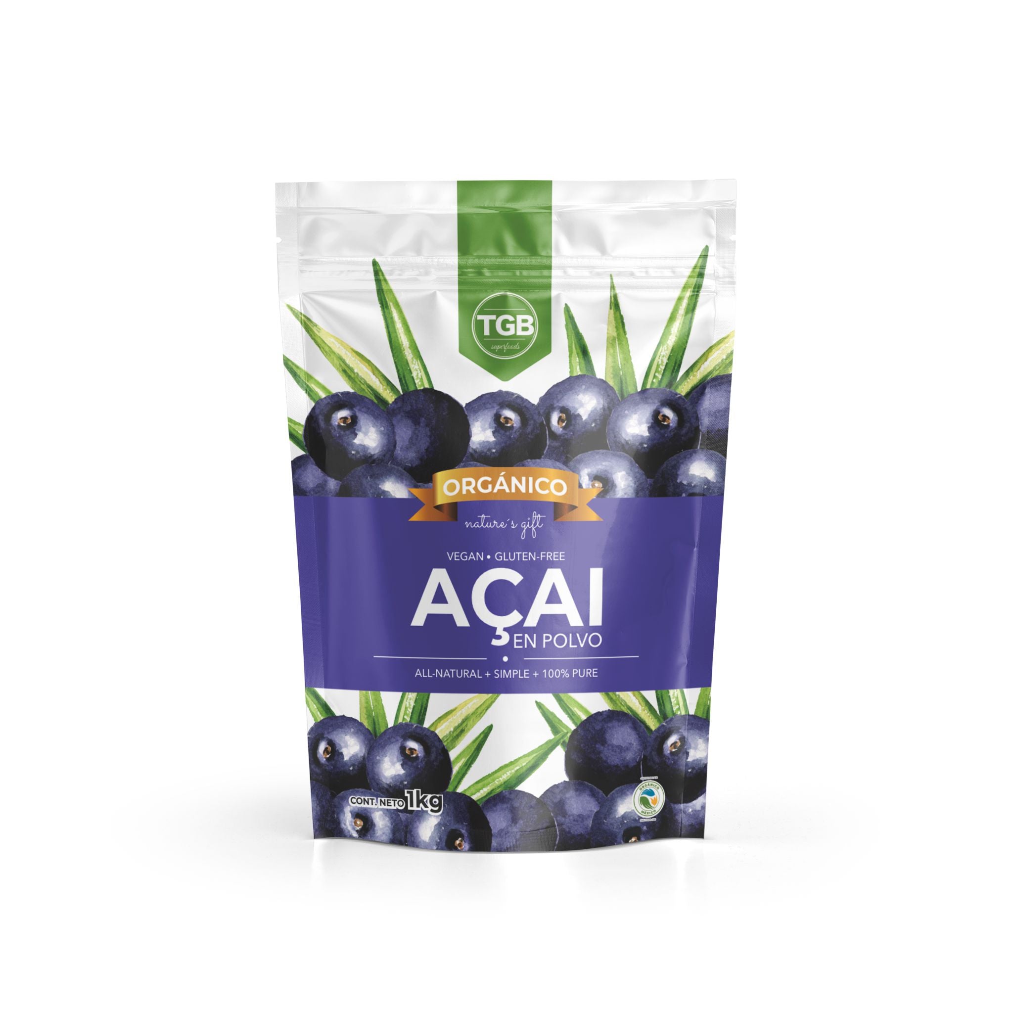 Acaí en Polvo - Baya Amazónica Antioxidante | TGBFoods